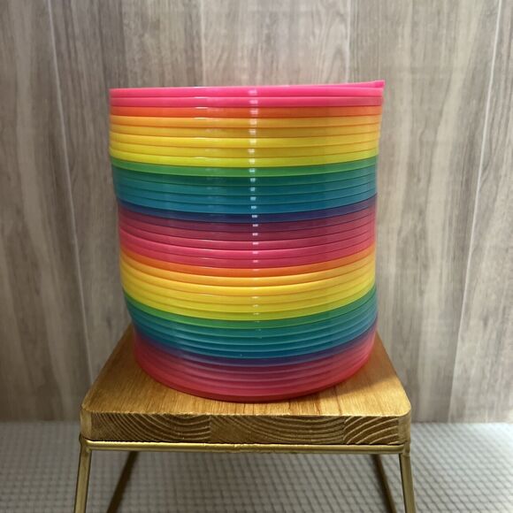 Unbranded | Toys | Rainbow Colored Jumbo 5 Colorful Plastic Slinky Good ...